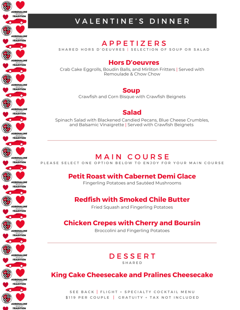 Celebrate Valentine’s Day at the Stingray Grill - National Corvette Museum