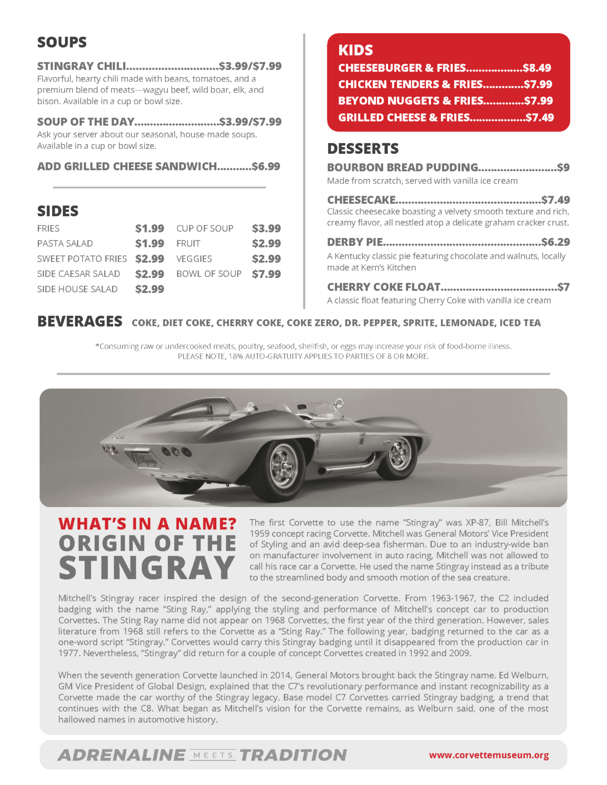 Stingray Grill - National Corvette Museum