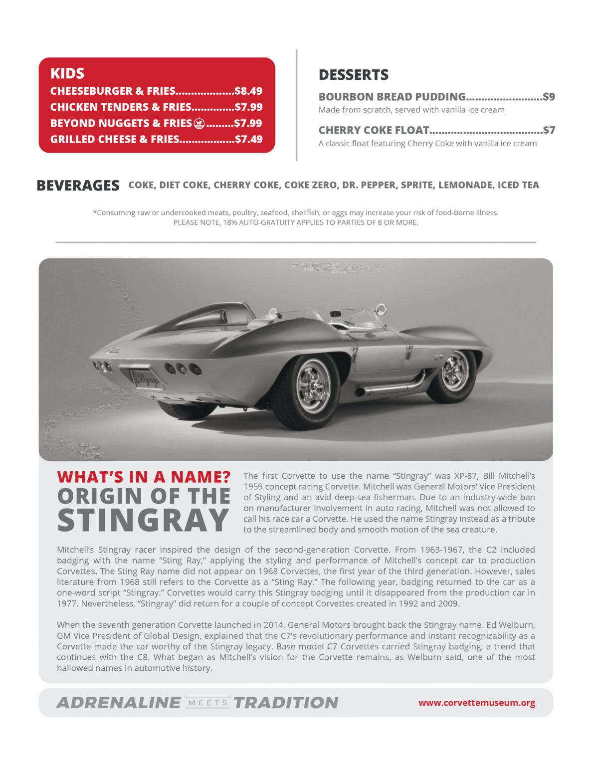 Stingray Grill - National Corvette Museum